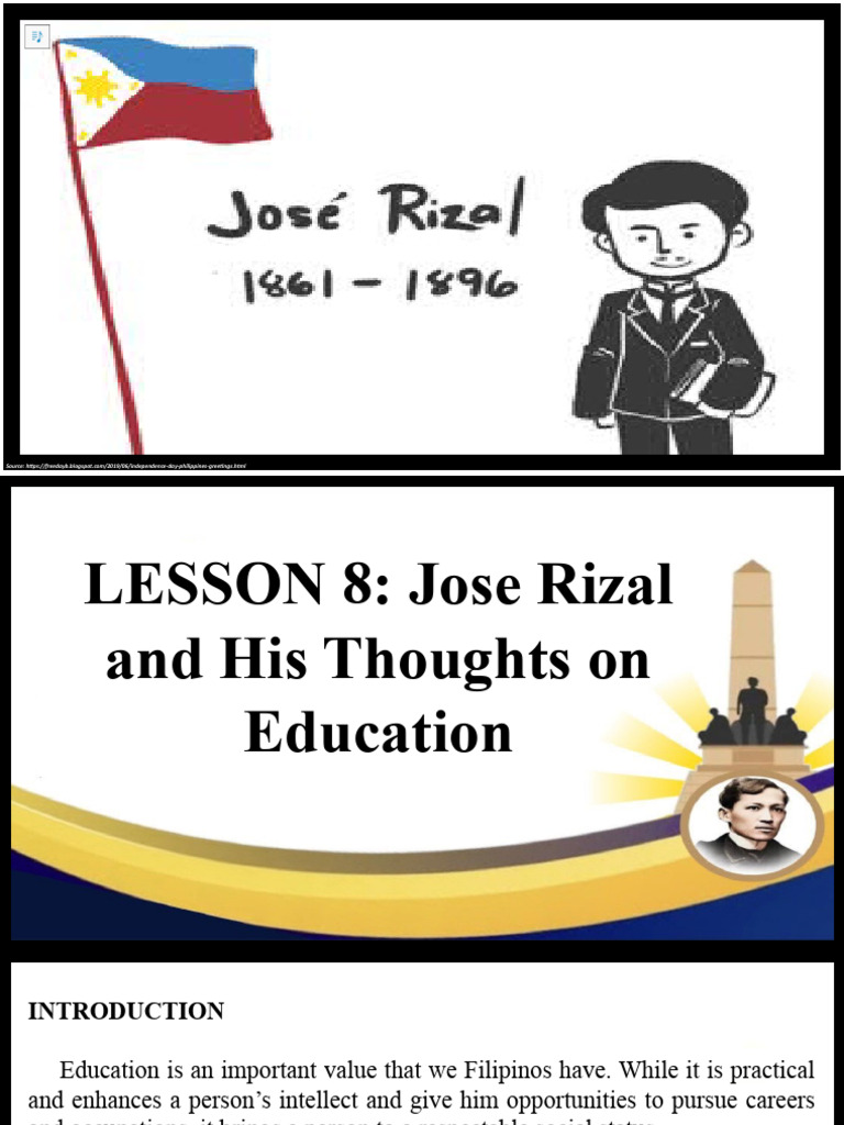 GEd 103 Lesson 8 Jose Rizal and His Thoughts On Education | PDF ...