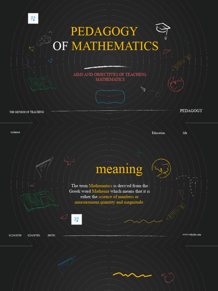 Aims and Objectives of Teaching Mathematics | PDF