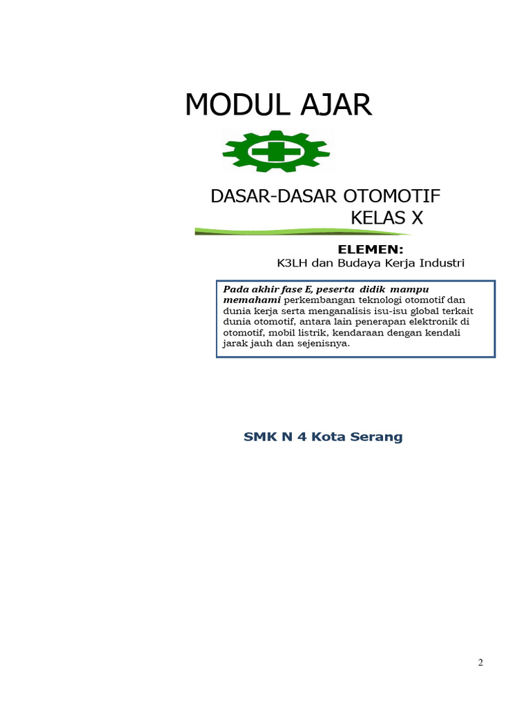 Modul 5 K3LH Dan Budaya Kerja Industri | PDF | Karier & Perkembangan