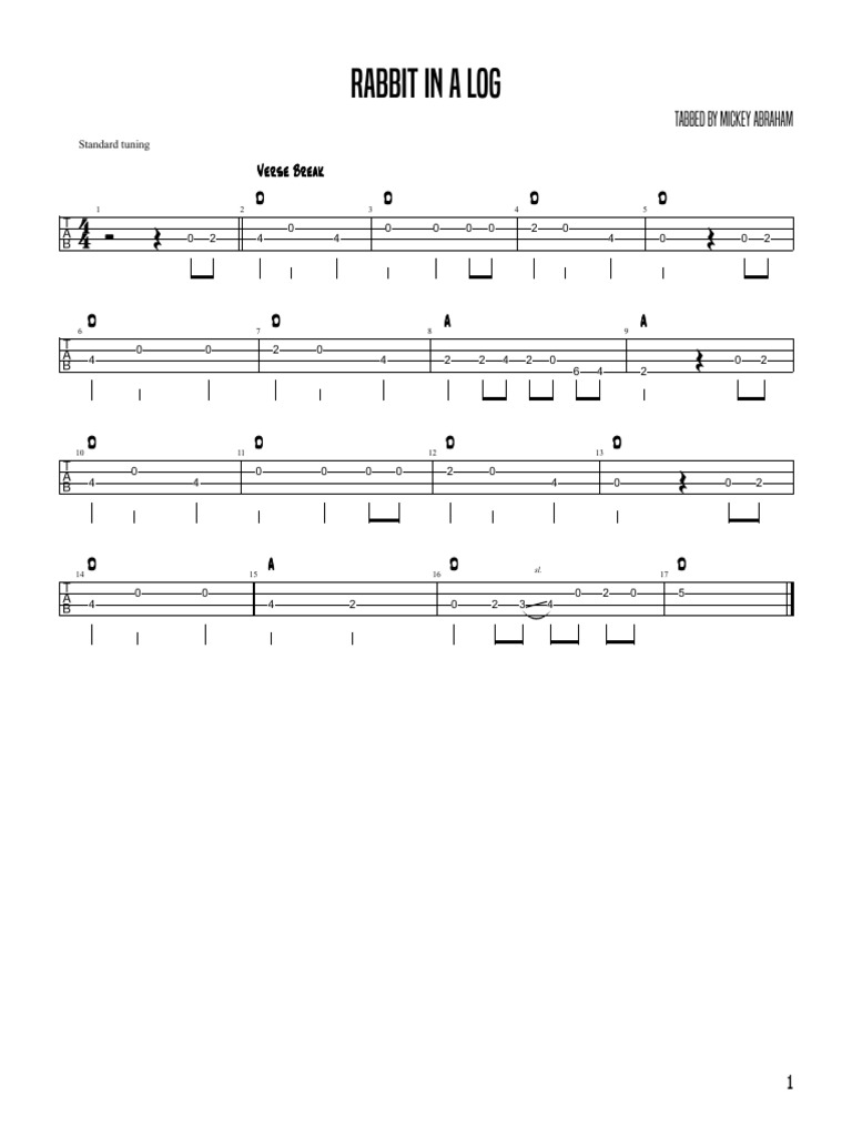 Rabbit in A Log Mando Tab Only 66xlb6 | PDF