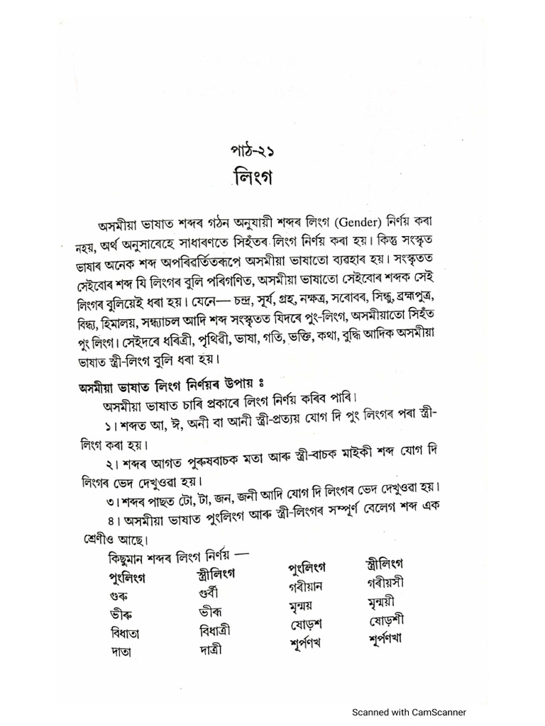 Gender Assamese | PDF