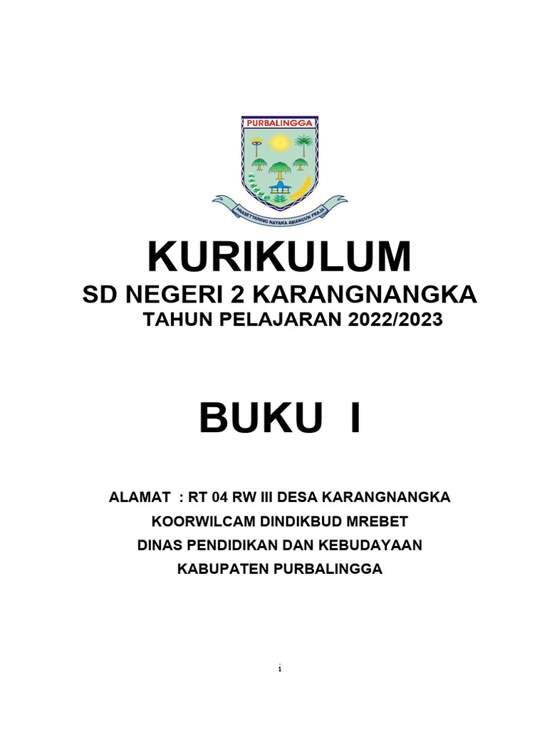 Kurikulum SDN 2 Karangnangka | PDF