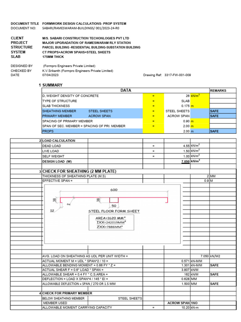 Design of Slab FW | PDF | Physical Sciences | Concrete