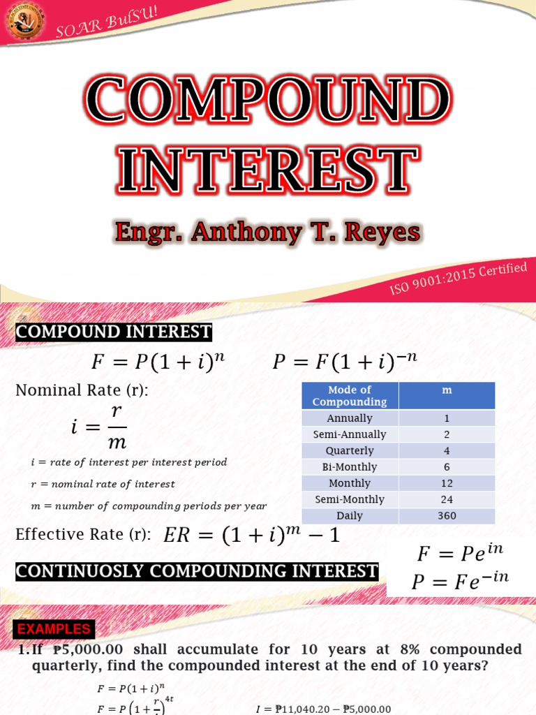 Compound Interest | PDF | Interest | Interest Rates