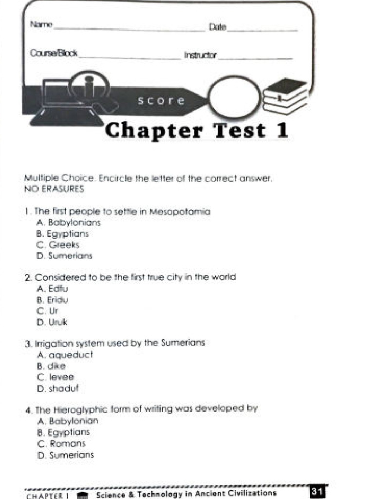 STS-Chapter-Tests-1-9 (2 Files Merged) | PDF | Greenhouse Effect ...
