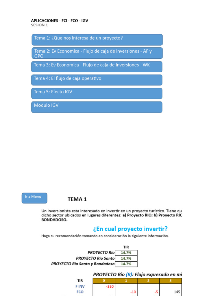 Aplicaciones - FCI-FCO-IGV | PDF | Estado de resultados | Flujo de efectivo