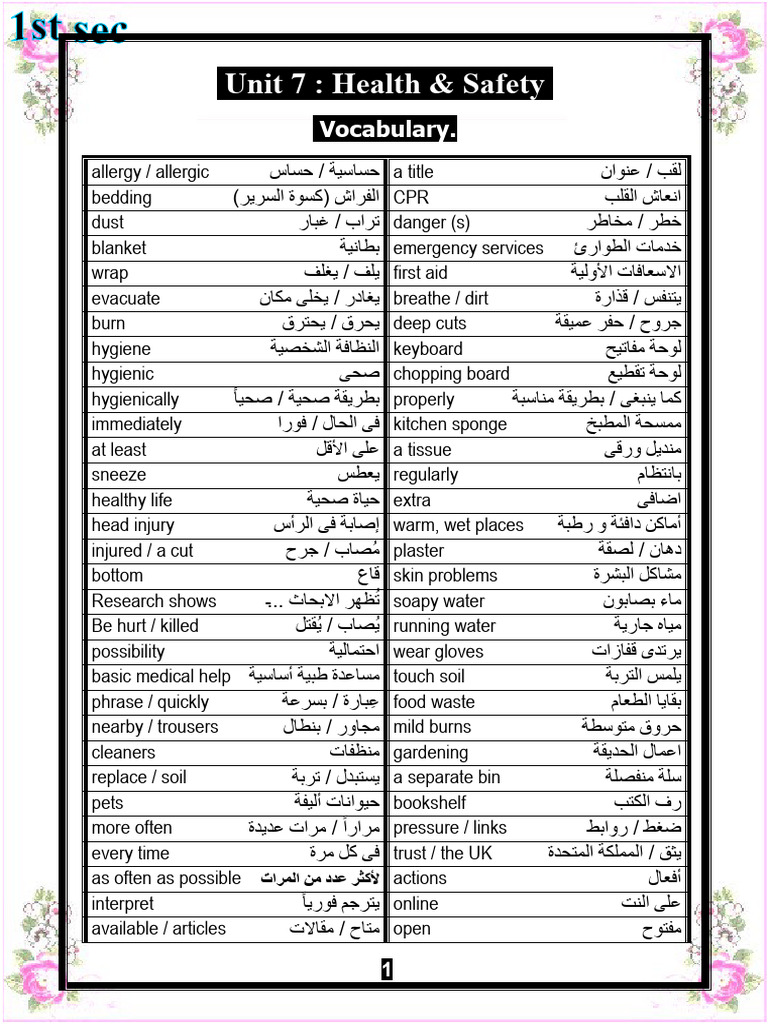 1st Sec 2nd Term | PDF