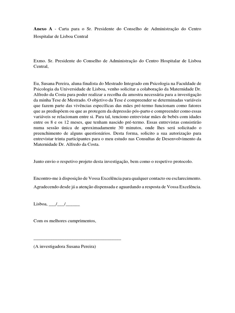 Carta De Estagio Pdf