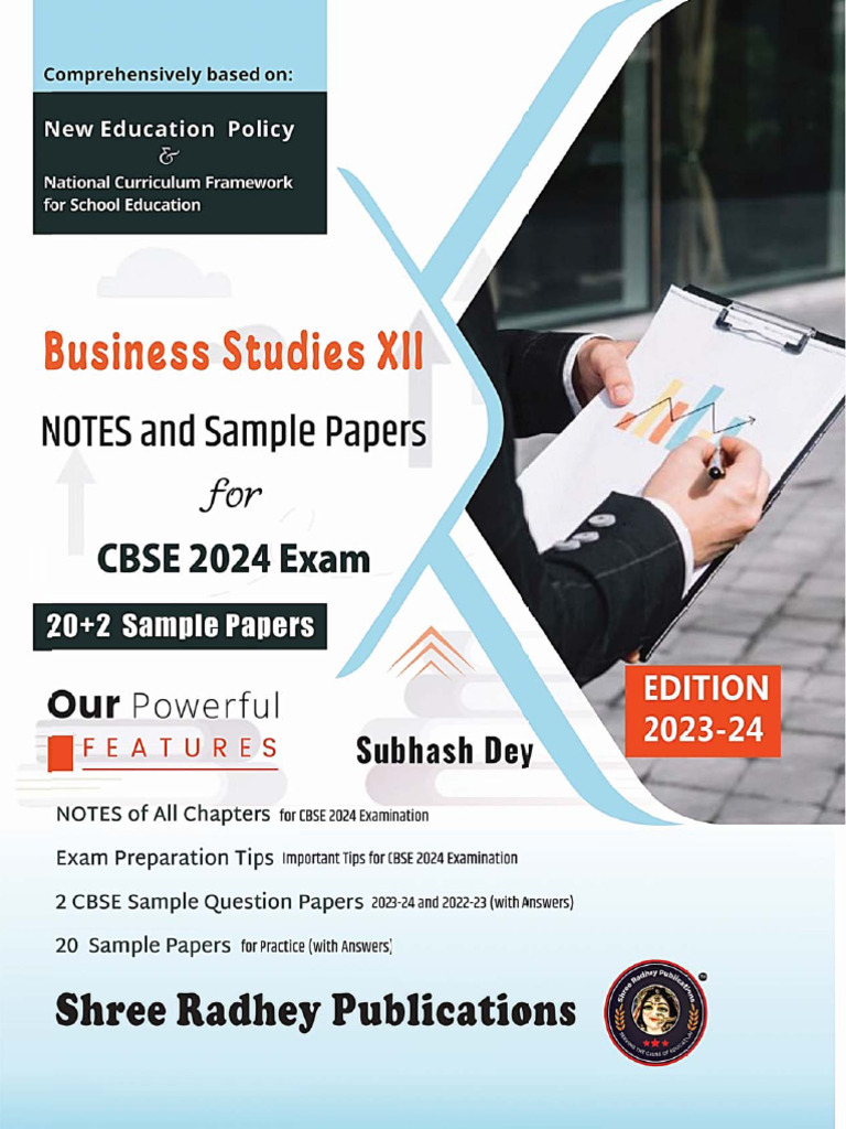 Dey's Bst-Xii - Notes and Sample Papers For 2024 Exam | PDF | Human ...