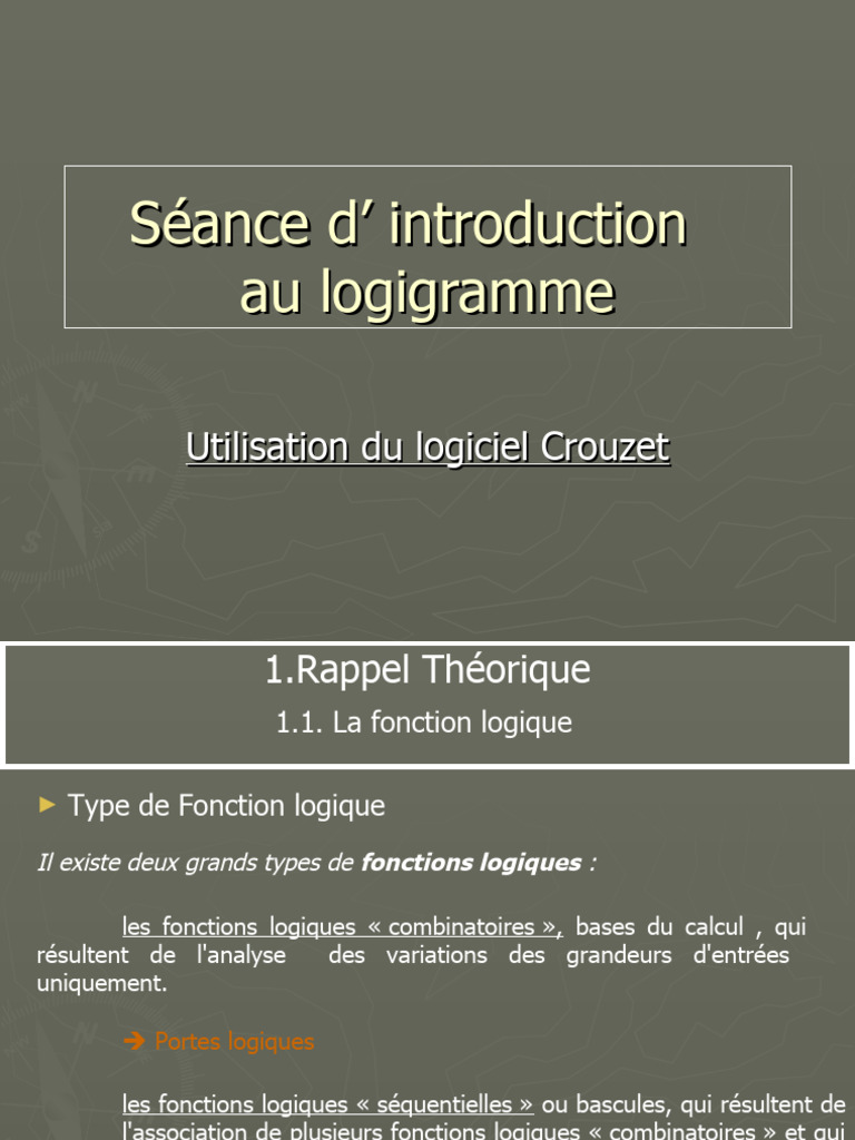 Introduction au Logigramme et Logiciel | PDF | Filtre (électronique ...