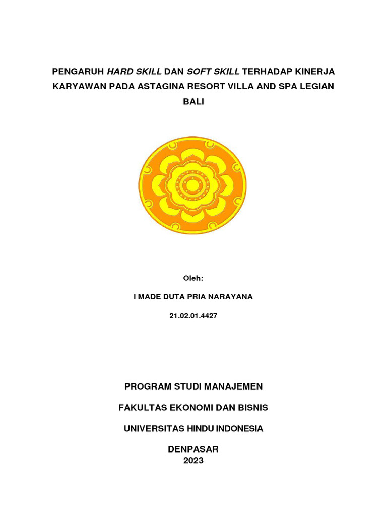 39 - I Made Duta Pria Narayana - 4B Manajemen - Penelitian | PDF | Bisnis