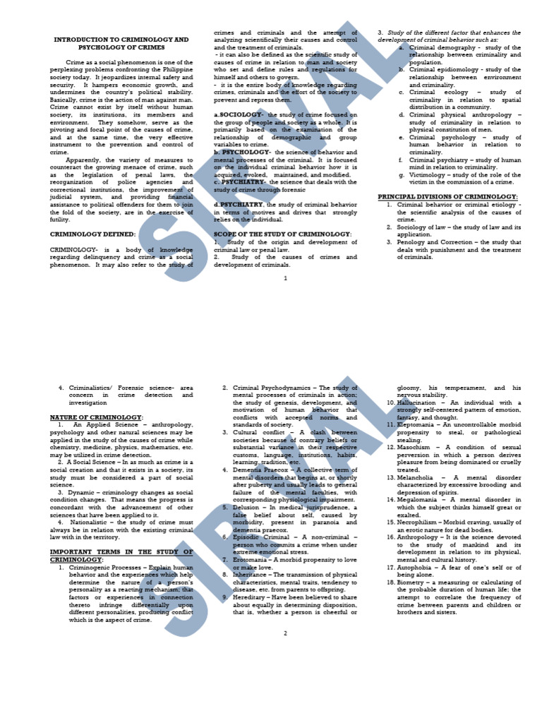 Crim Soc | PDF | Criminology | Crimes