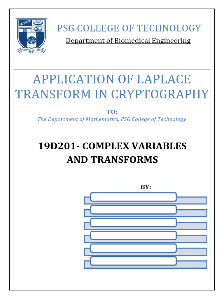 Laplace Report | PDF | Encryption | Cryptography