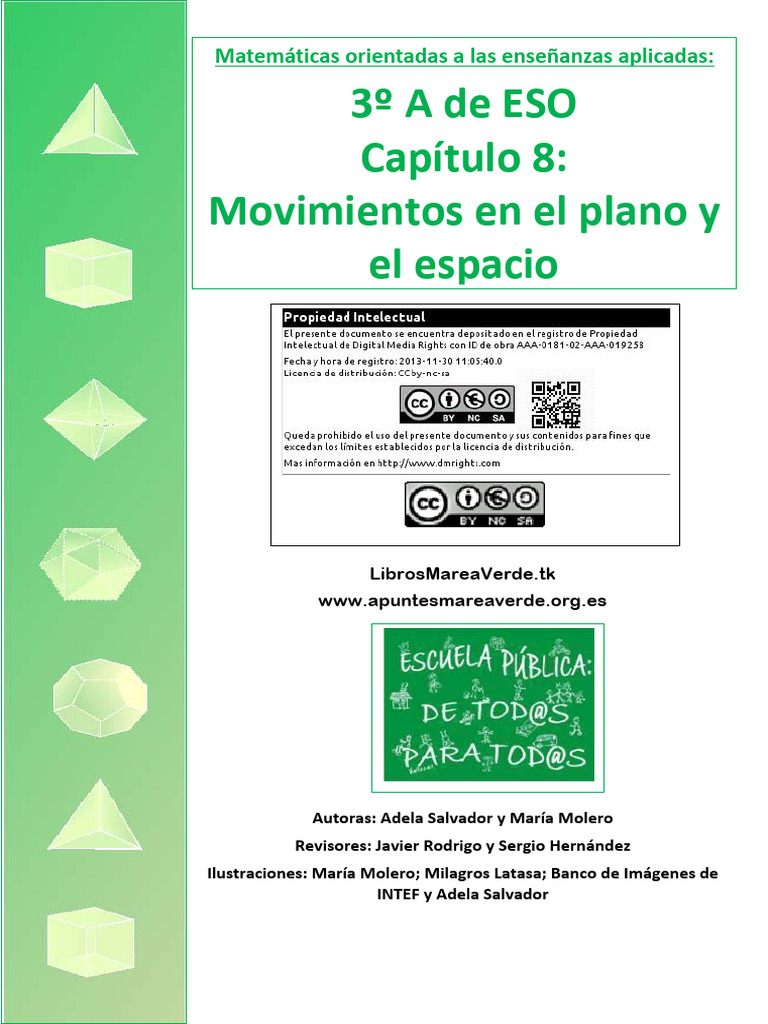 Movimientos 3a ESO Movimientos en El Plano y El Espacio. Salvador y Molero | PDF | Vector ...