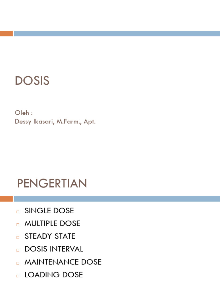 DOSIS | PDF | Kesehatan Holistik