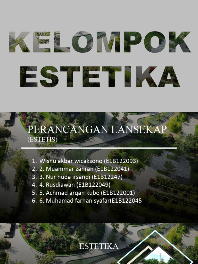 PERANCANGAN_LANSEKAP_KLMPK_ESTETIC | PDF