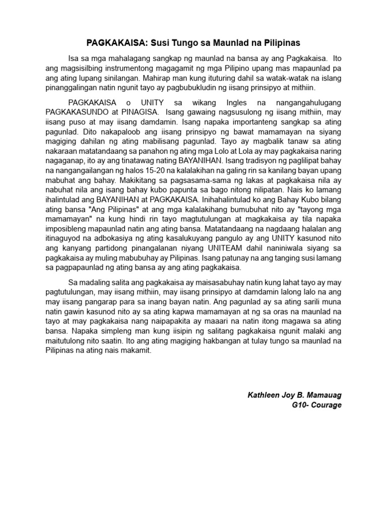 Sanaysay G10 Buwan NG Wika | PDF