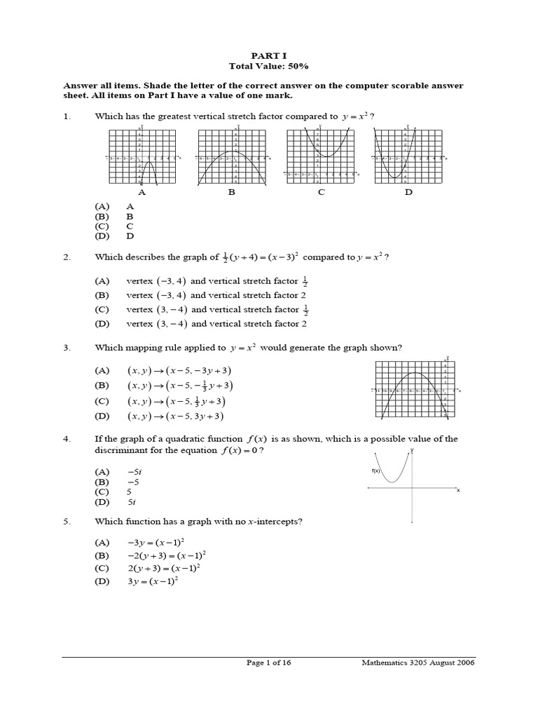 Math Officiall Exam Europe +TOEFL | PDF | Circle | Cartesian Coordinate ...