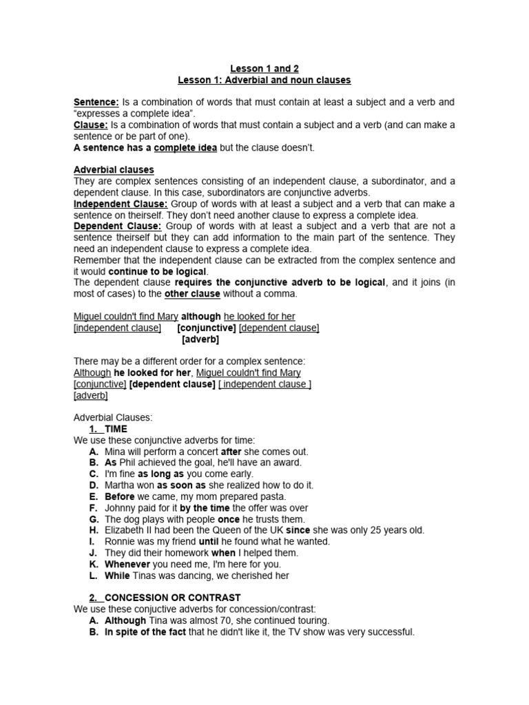 Lesson 1 and 2 | PDF | Semantic Units | Syntax