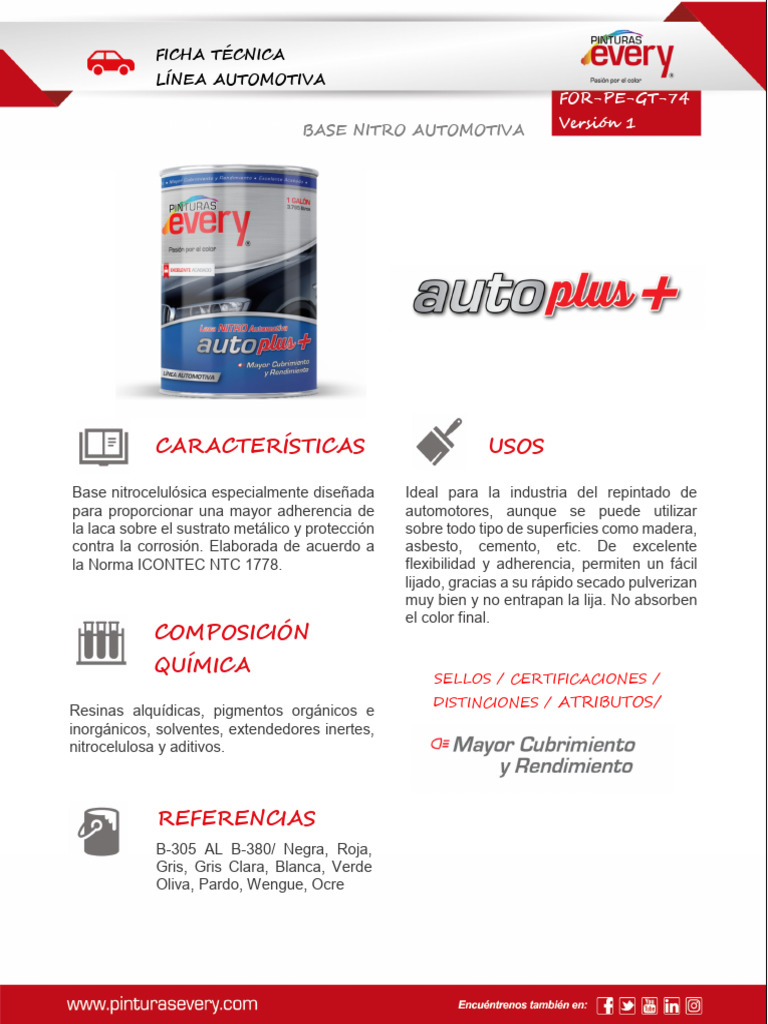 Base Nitro Plus + | PDF | Ciencias fisicas | Sustancias químicas