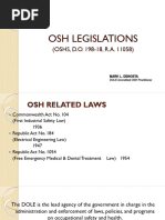 DOLE OSH Checklist With Standards | PDF