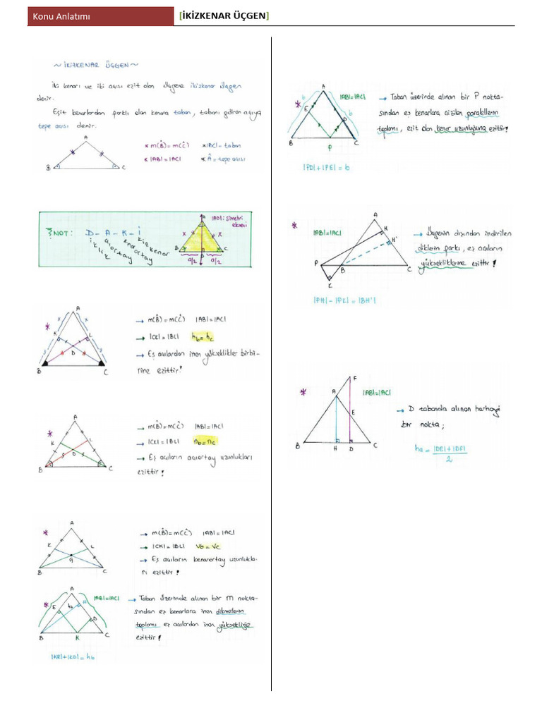 Ikizkenar Ucgen | PDF