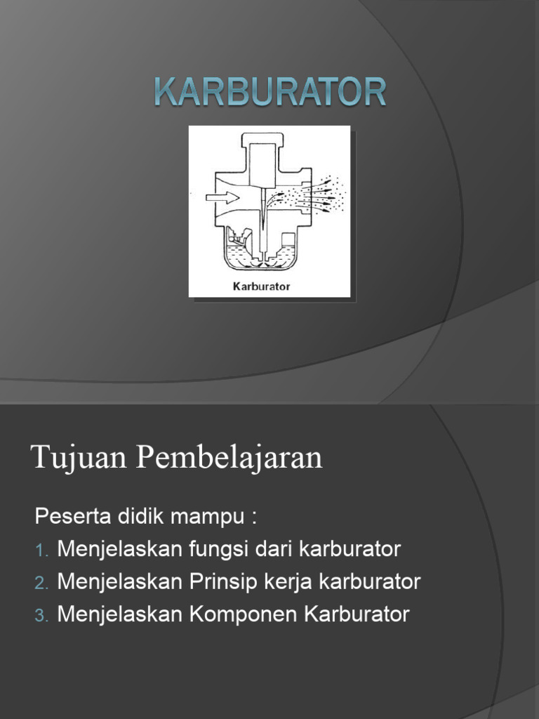 Karburator 1 | PDF