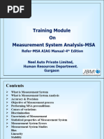 MSA R&R Work Instruction Guide | PDF | Sampling (Statistics) | Measurement