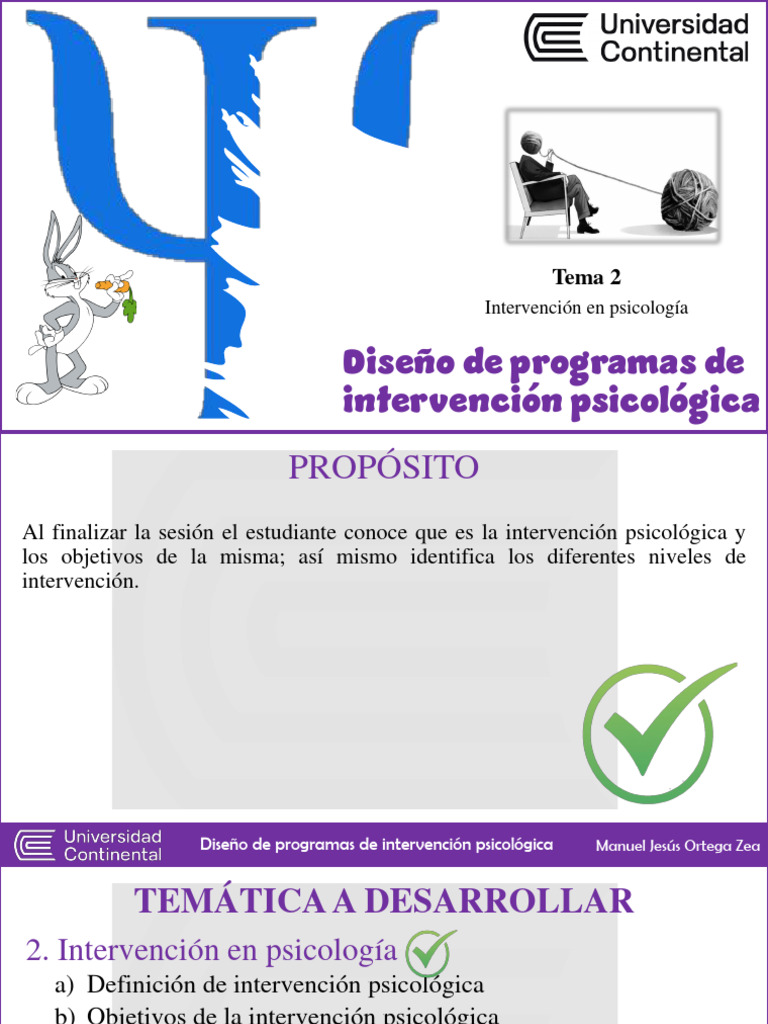 Niveles y Definición de Intervención Psicológica | PDF | Sicología ...