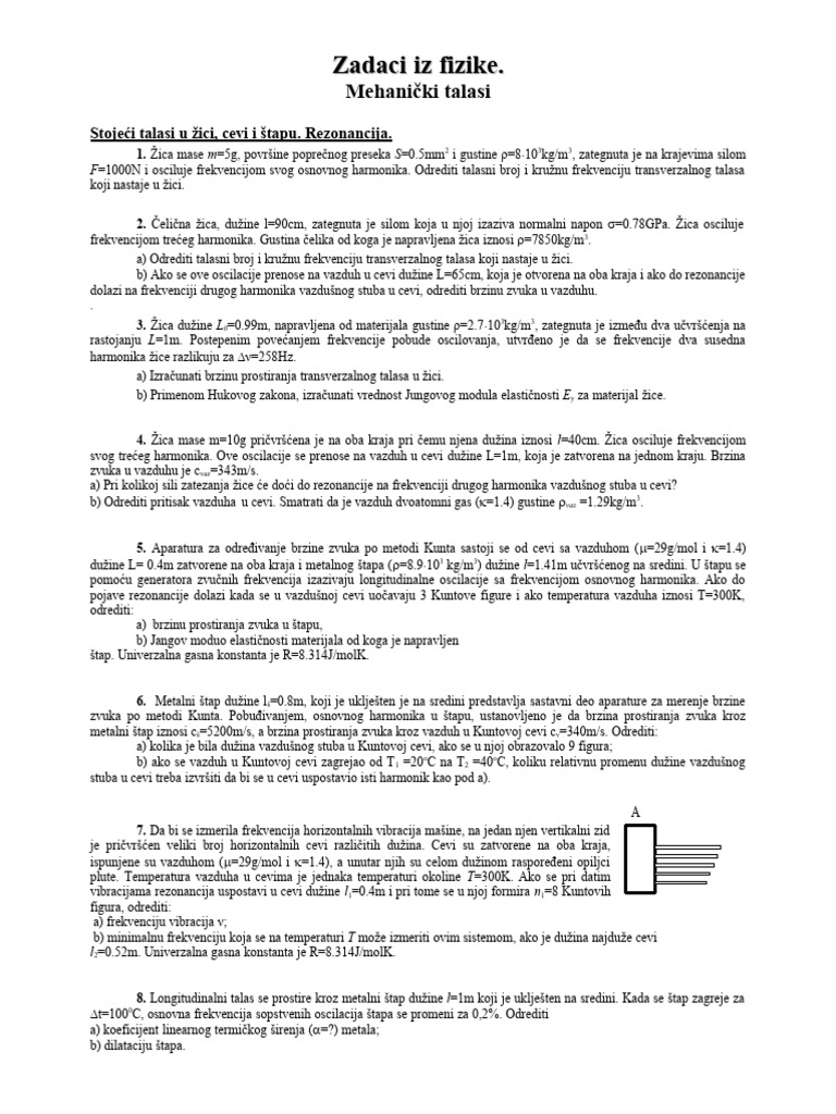 Fiz Zadaci 6 | PDF
