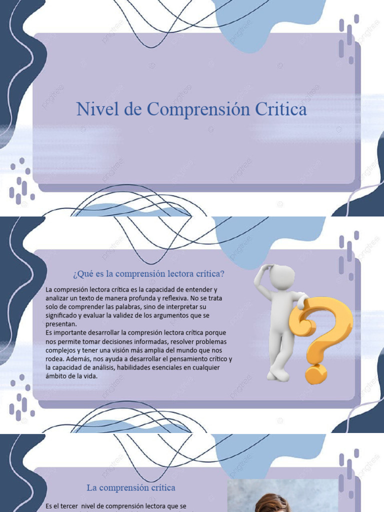 Comprension Critica | PDF | Comprensión lectora | Pensamiento