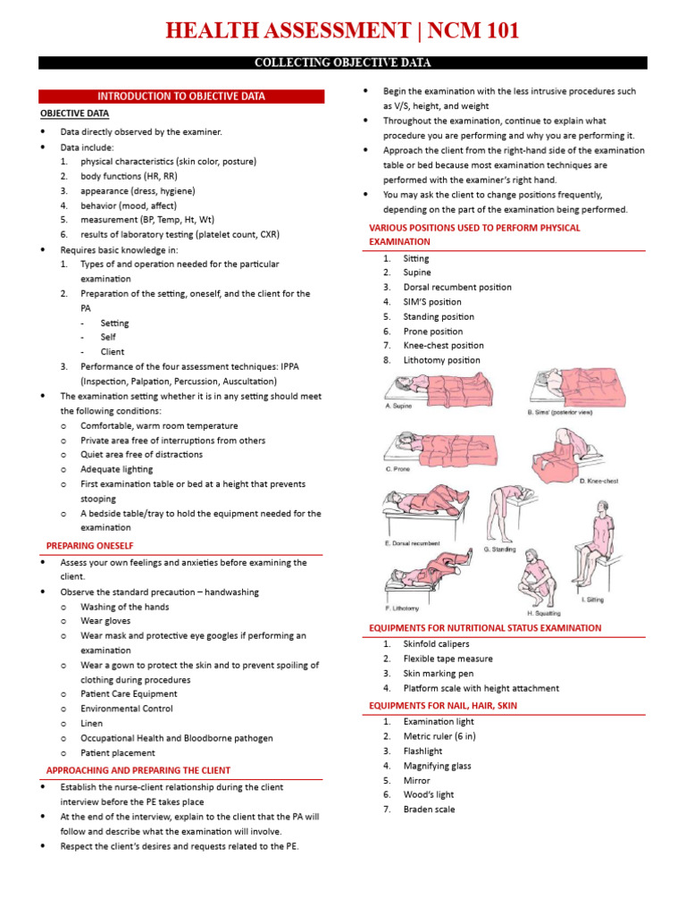 Collecting Objective Data | PDF | Sound | Physical Examination