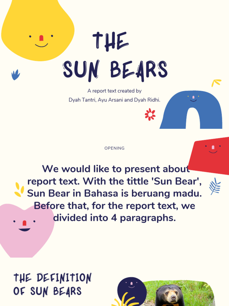 THE Sun Bears | PDF | Language Arts & Discipline | Home & Garden
