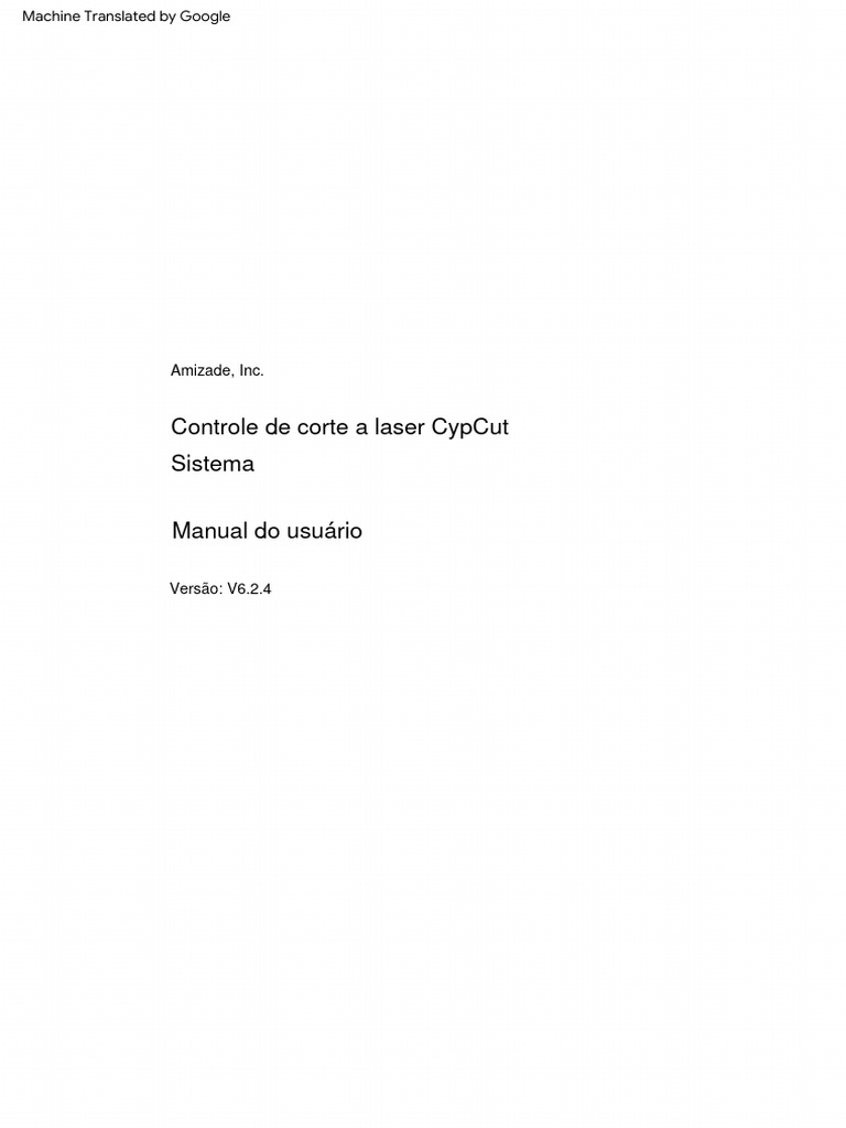 CypCut Laser Cutting Control System User Manual V6.2.5 | PDF | Janela ...