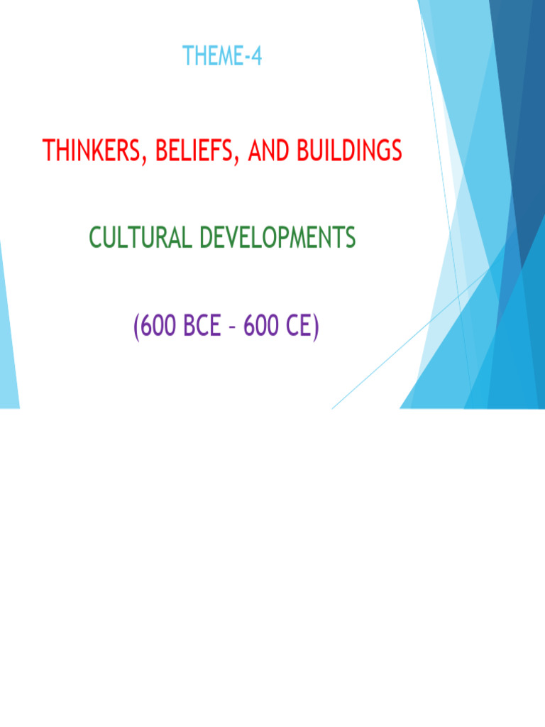 THEME 4-Thinkers, Beliefs and Buildings | PDF | Noble Eightfold Path | Indian Philosophy