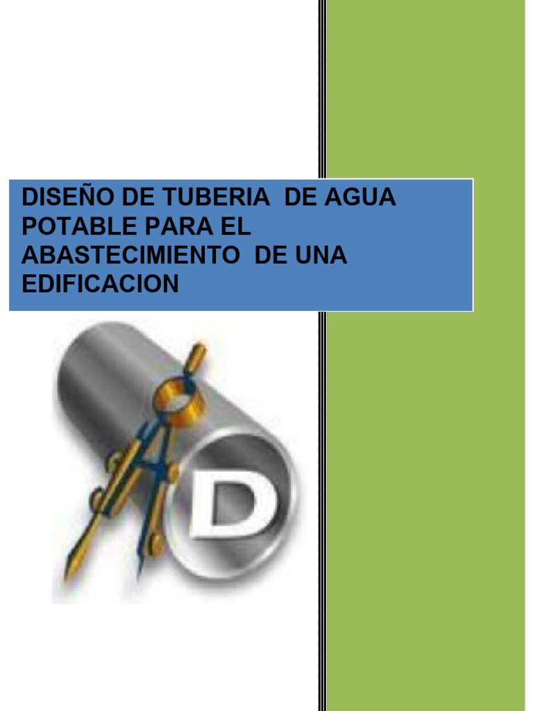 Diseño de Tuberia de Agua Potable para El Abastecimiento de Una Edificacion | Descargar gratis ...
