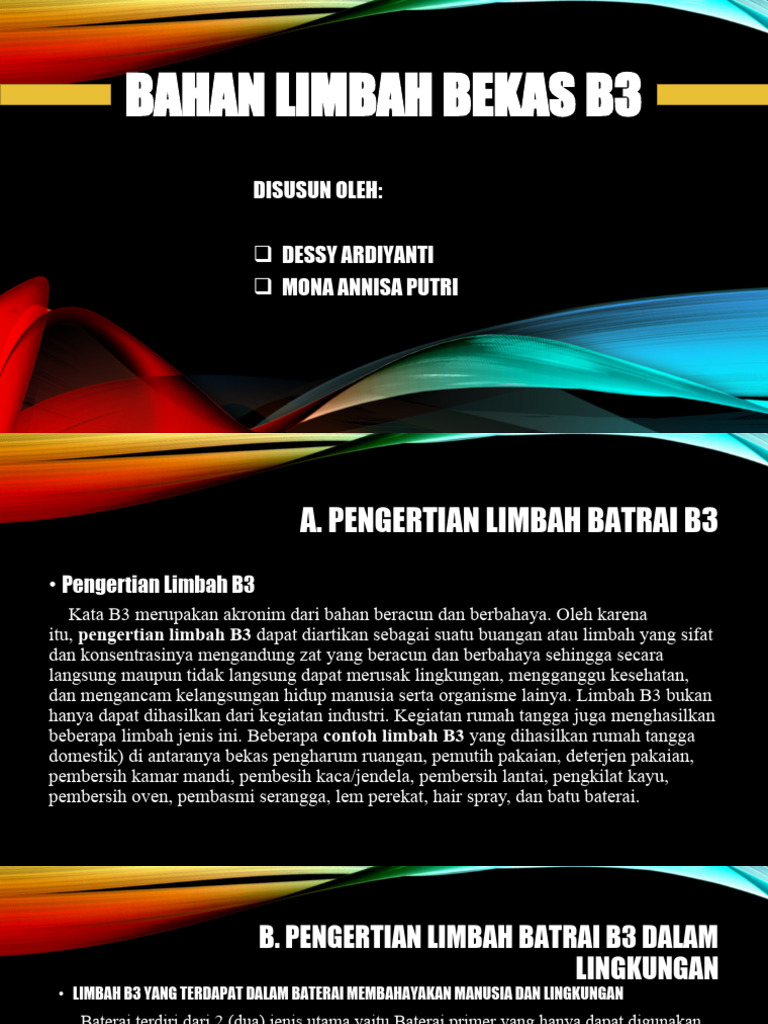 Bahan Limbah Bekas B3 | PDF