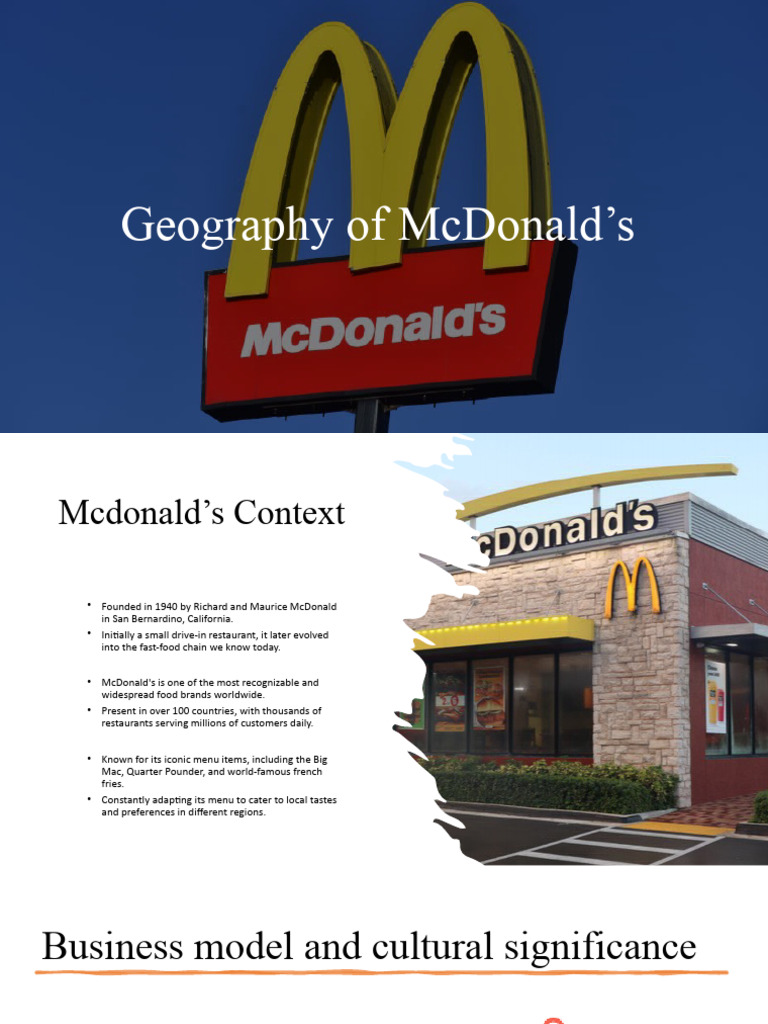 McDonald’s geography | PDF