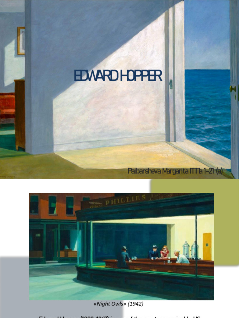 Edward Hopper | PDF | Paintings | Plastic Arts