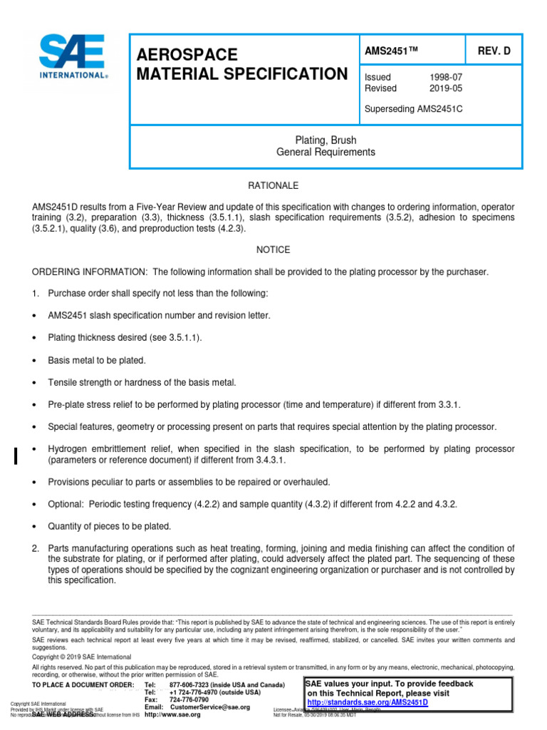 Ams 2451 Rev. D | Download Free PDF | Specification (Technical Standard ...