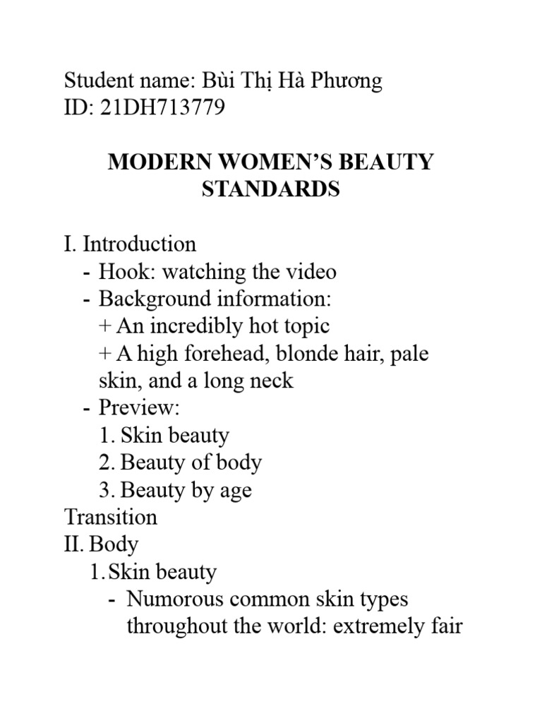 Beauty Standards | PDF