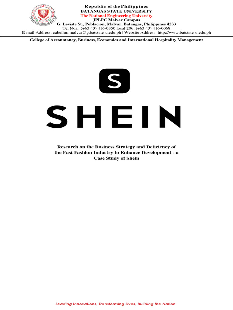 Shein Case Study | PDF | E Commerce | Economies