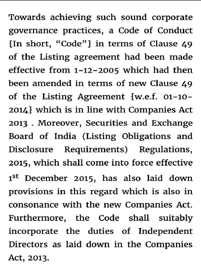 Code of Conduct | PDF | Board Of Directors | Supply Chain