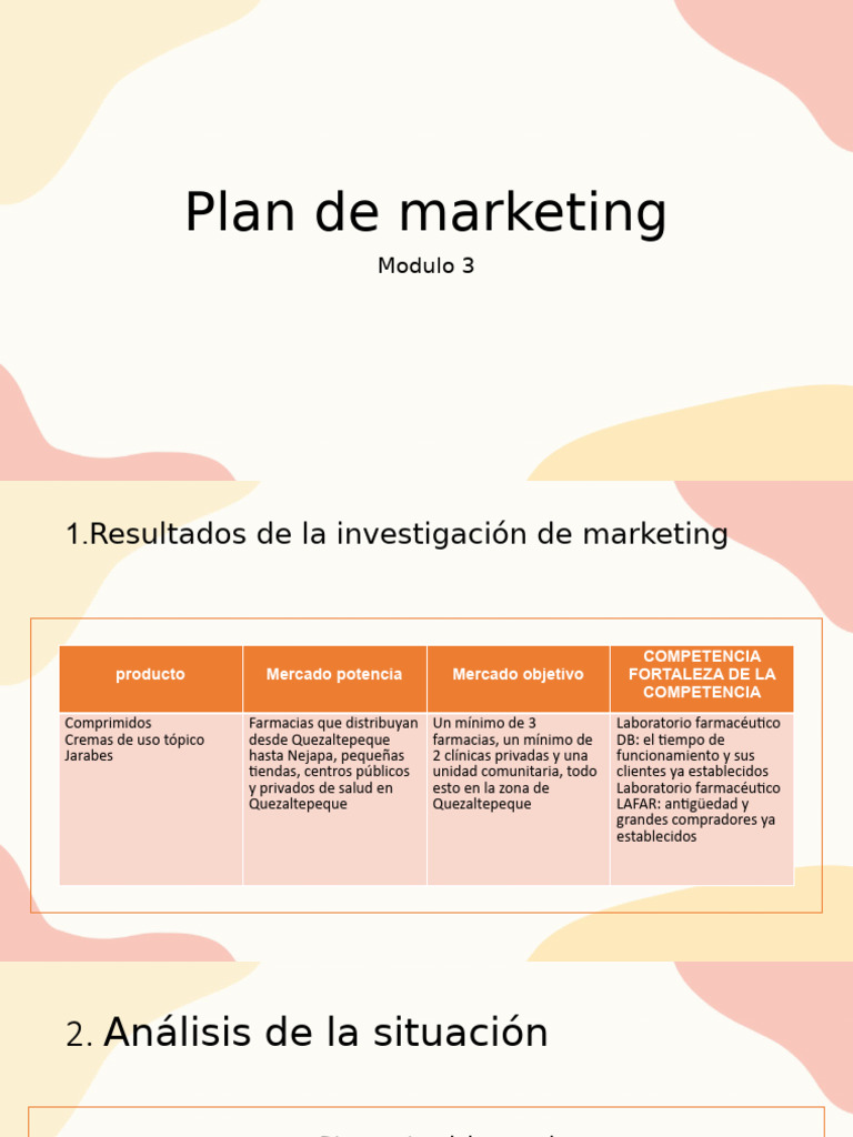 Plan de Marketing | Descargar gratis PDF | Marketing | Farmacéutico