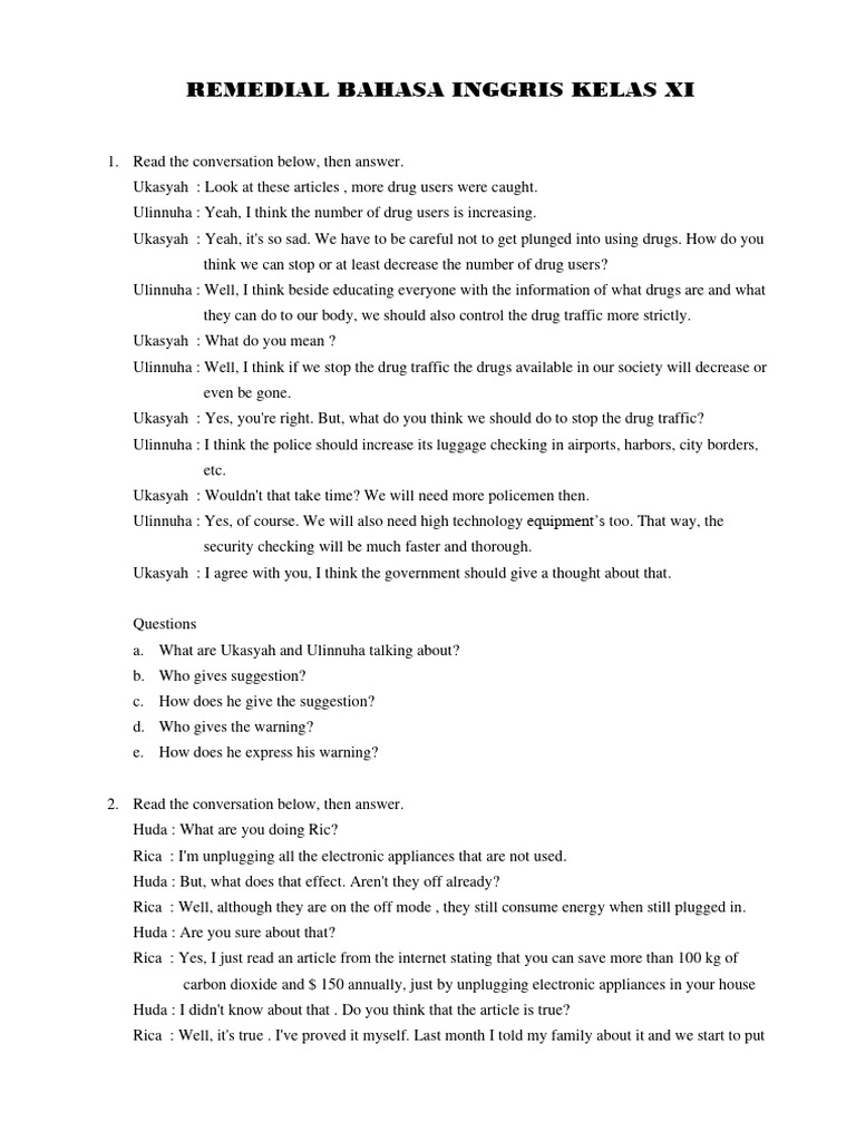 Remedial Pas Ganjil Bahasa Inggris Kelas Xi Pdf Obesity Fat