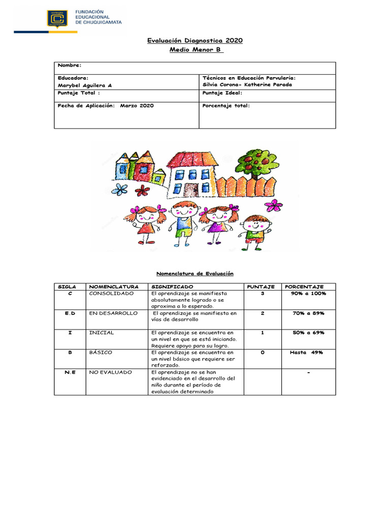 Prueba Evaluacion Diagnostica 2019 Completa Pdf Las Emociones Verbo 1598