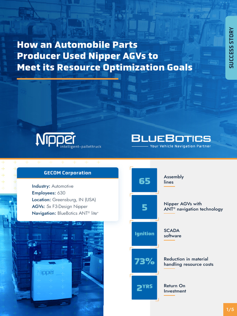 BlueBotics Success Story Meeting Optimization Goals EN | PDF ...