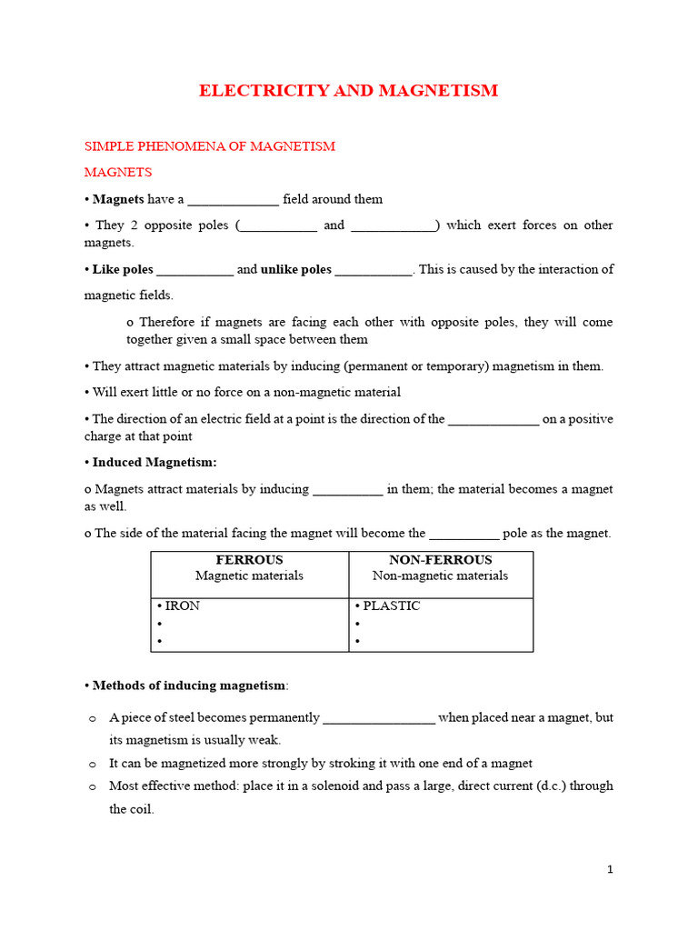 Module Electricity and Magnetism | PDF | Series And Parallel Circuits ...