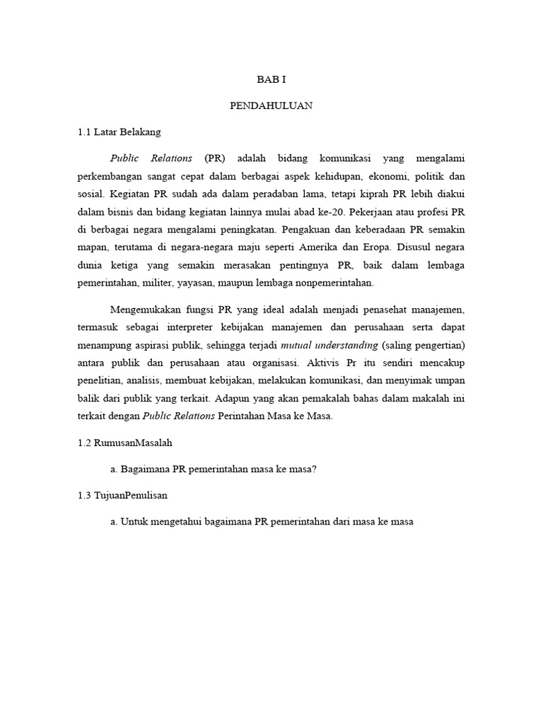 Public Relation | PDF