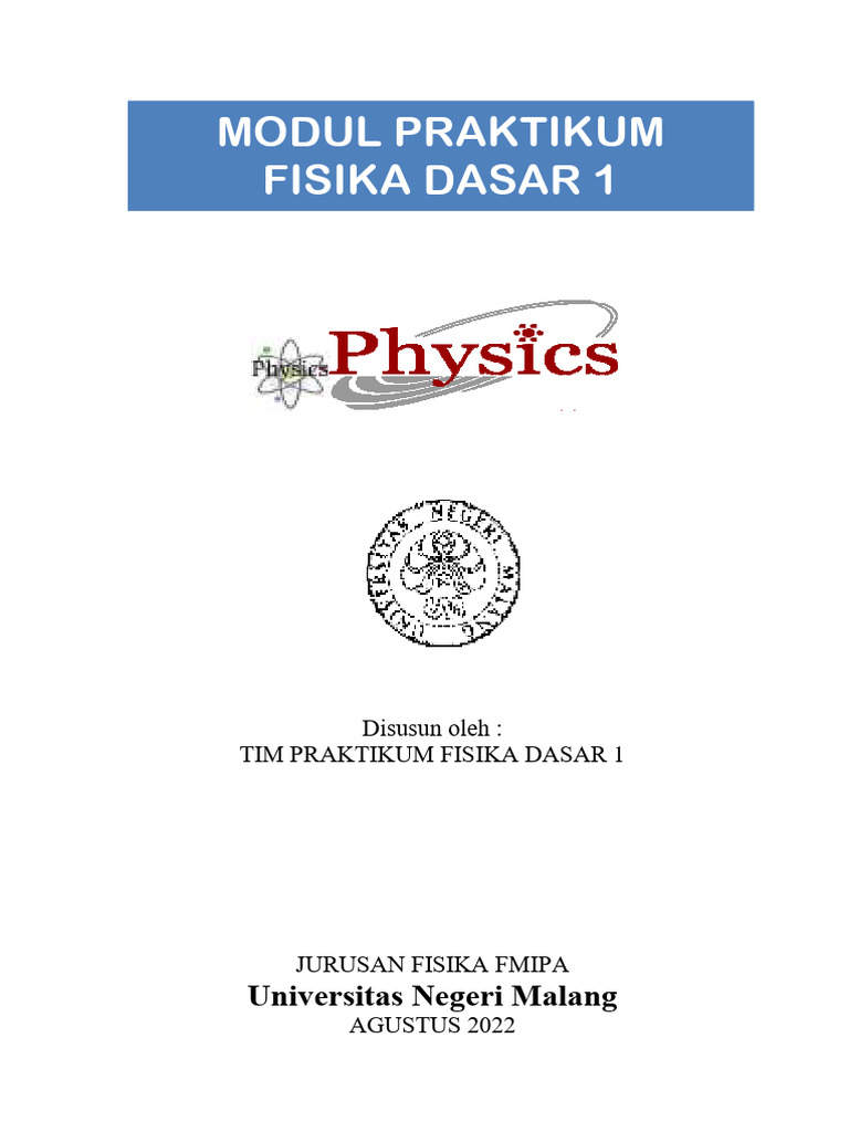 A5 - Modul Praktikum Fisika Dasar 1 2022 + TEORI RALAT-1 | PDF